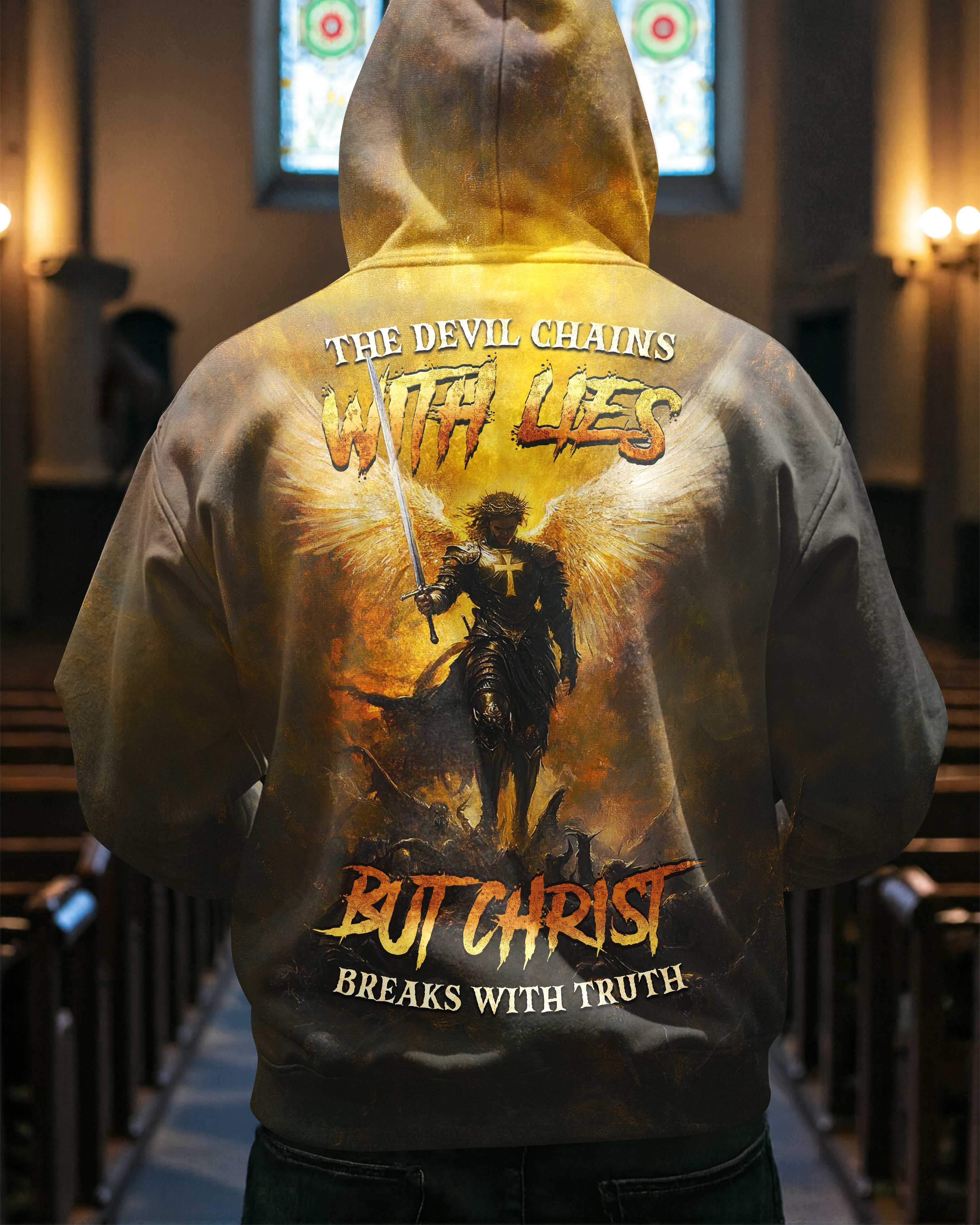 The Devil Chains With Lies T-Shirt – Christcolor