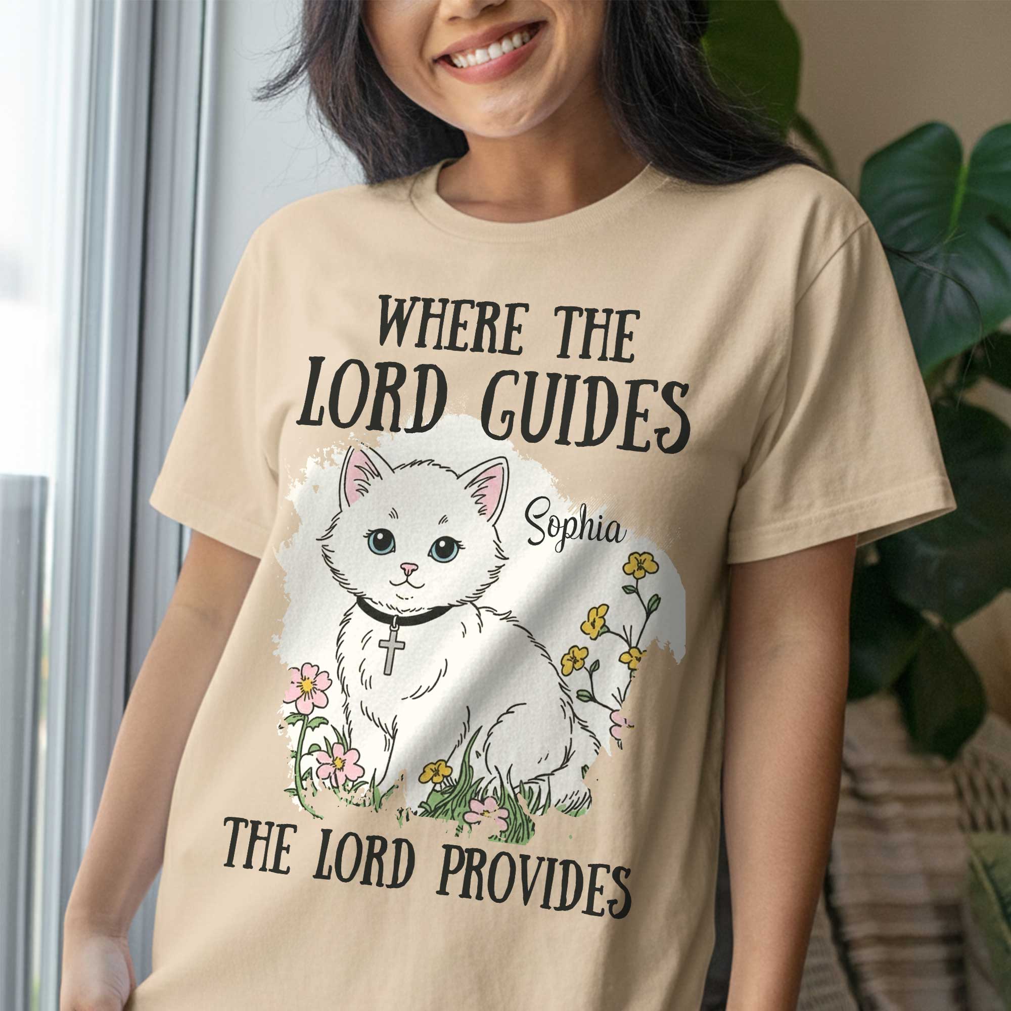 Where The Lord Guides The Lord Provides T-Shirt – Christcolor