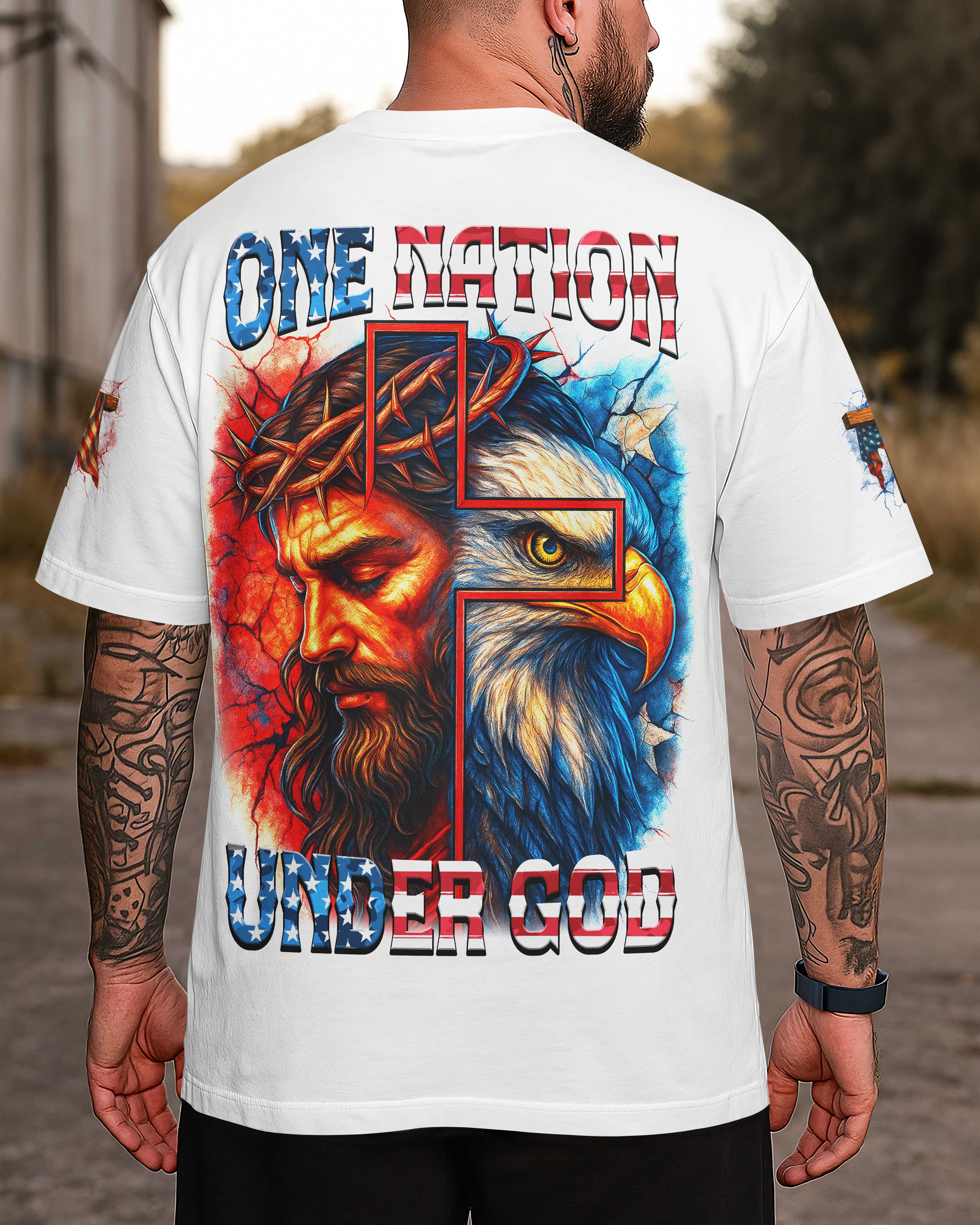 One Nation Under God T-Shirt – Christcolor