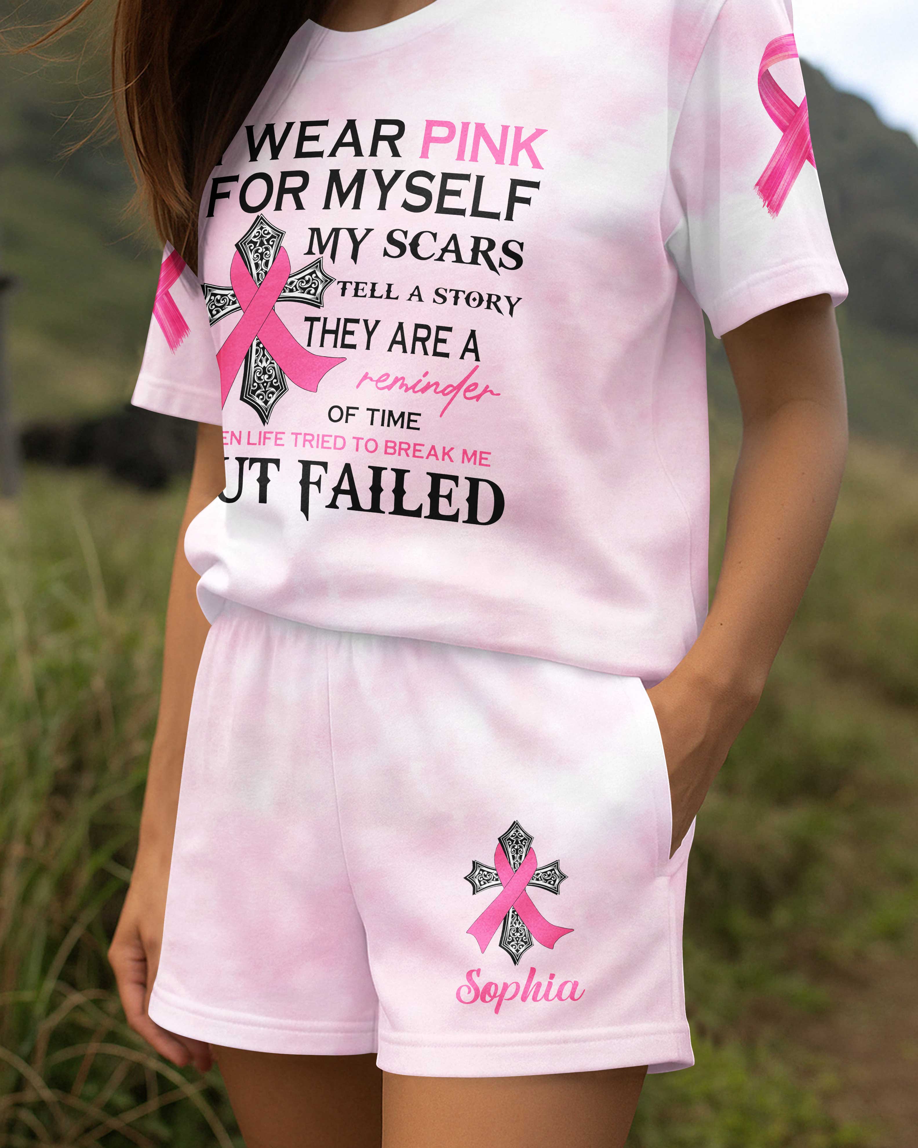 I Wear Pink For Myself My Scars Tell A Story Summer Set – Christcolor