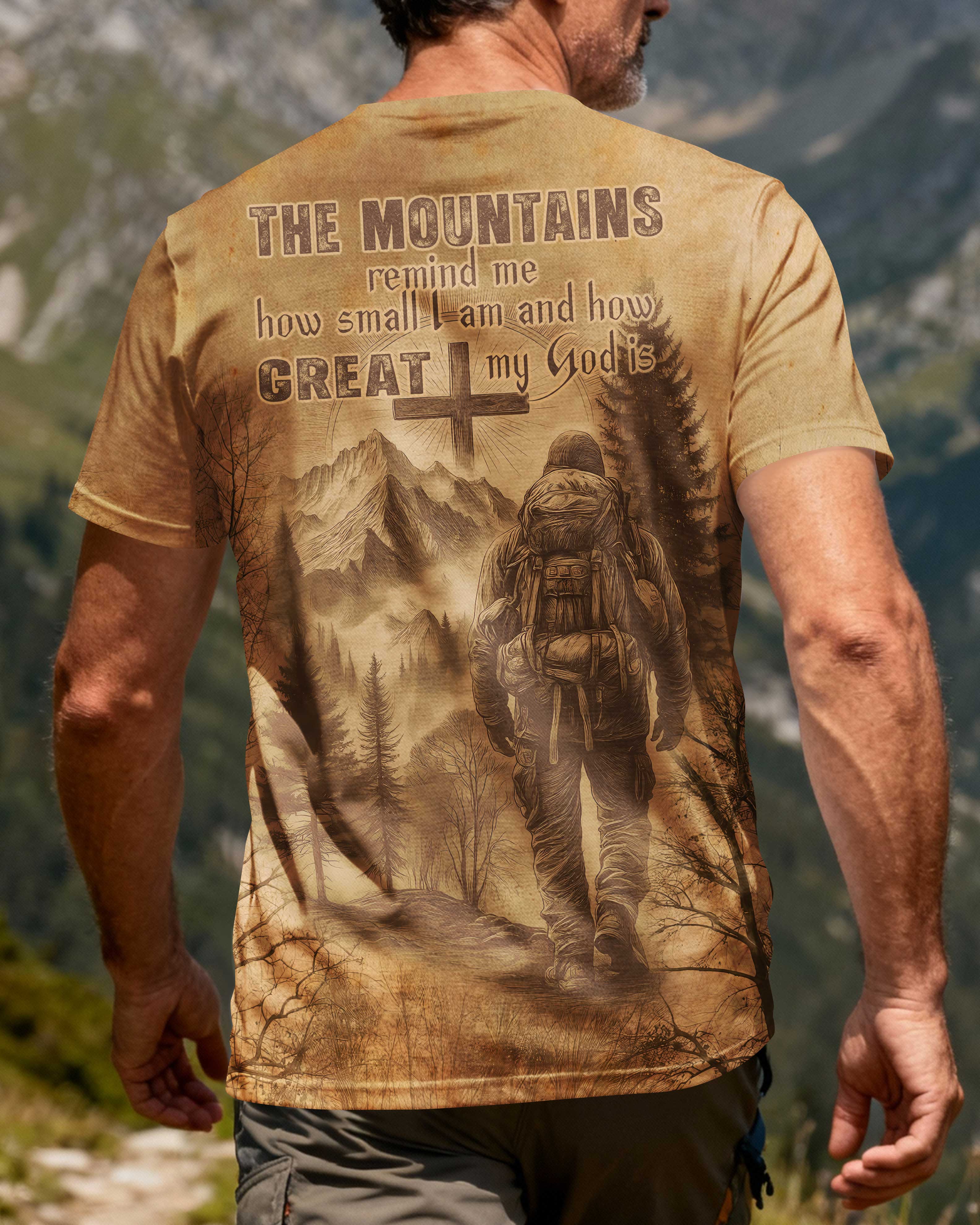 The Mountains Remind Me How Small I Am T-Shirt – Christcolor
